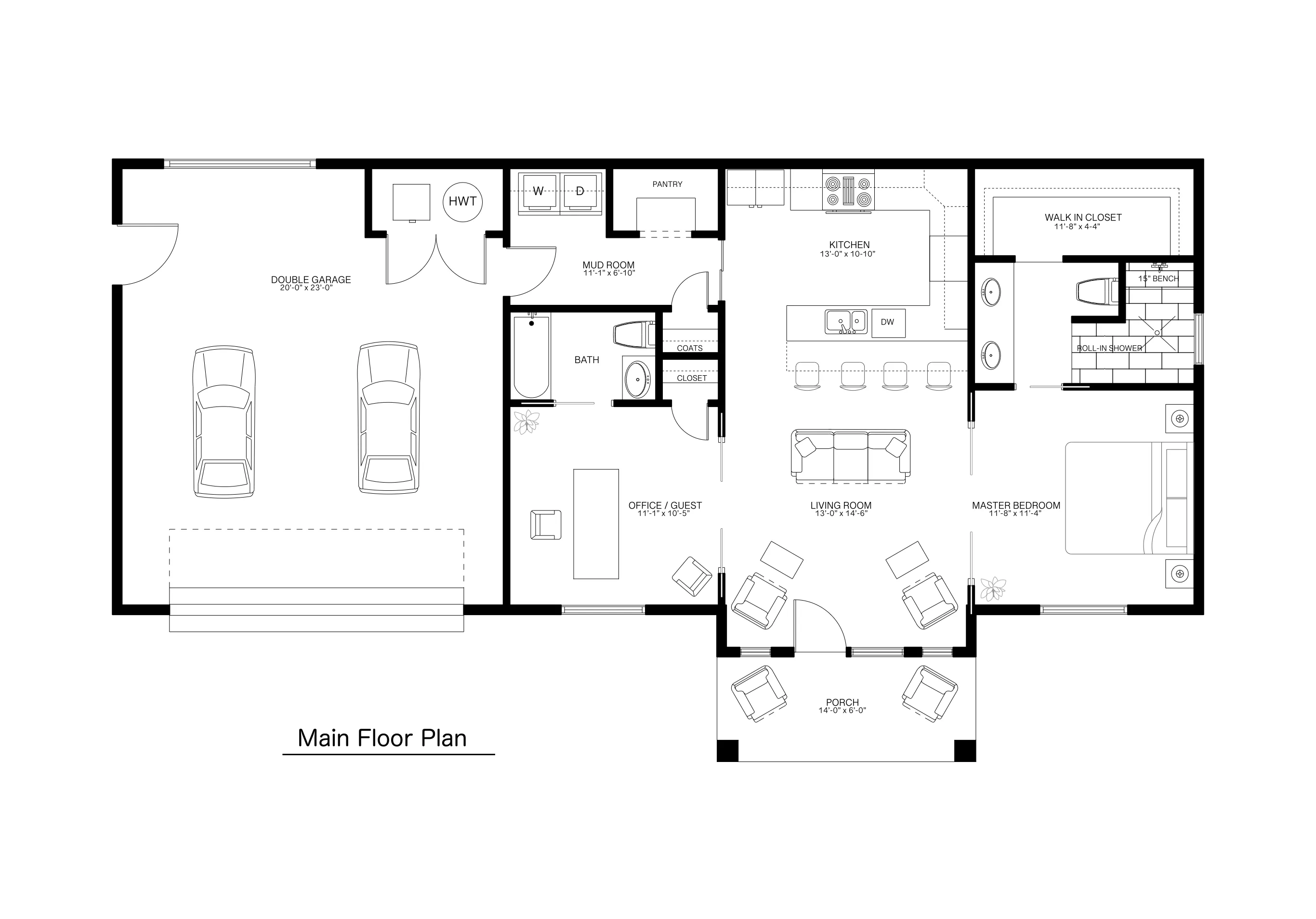 L Shaped House Floor Plans - Free Floor Plan Downloads